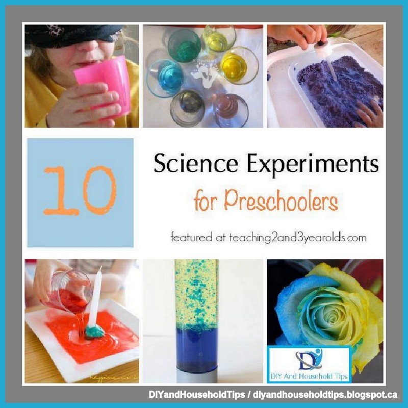 DIY And Household Tips: Preschool Science Experiments