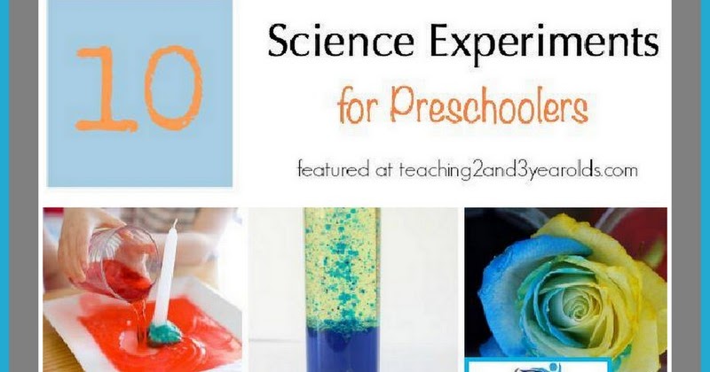 DIY And Household Tips: Preschool Science Experiments