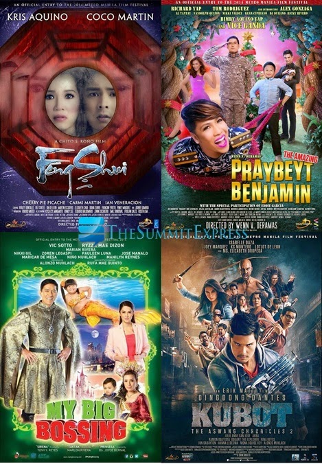 MMFF Ranking 2014: Tolentino announces Top 4 Films, Total Earnings