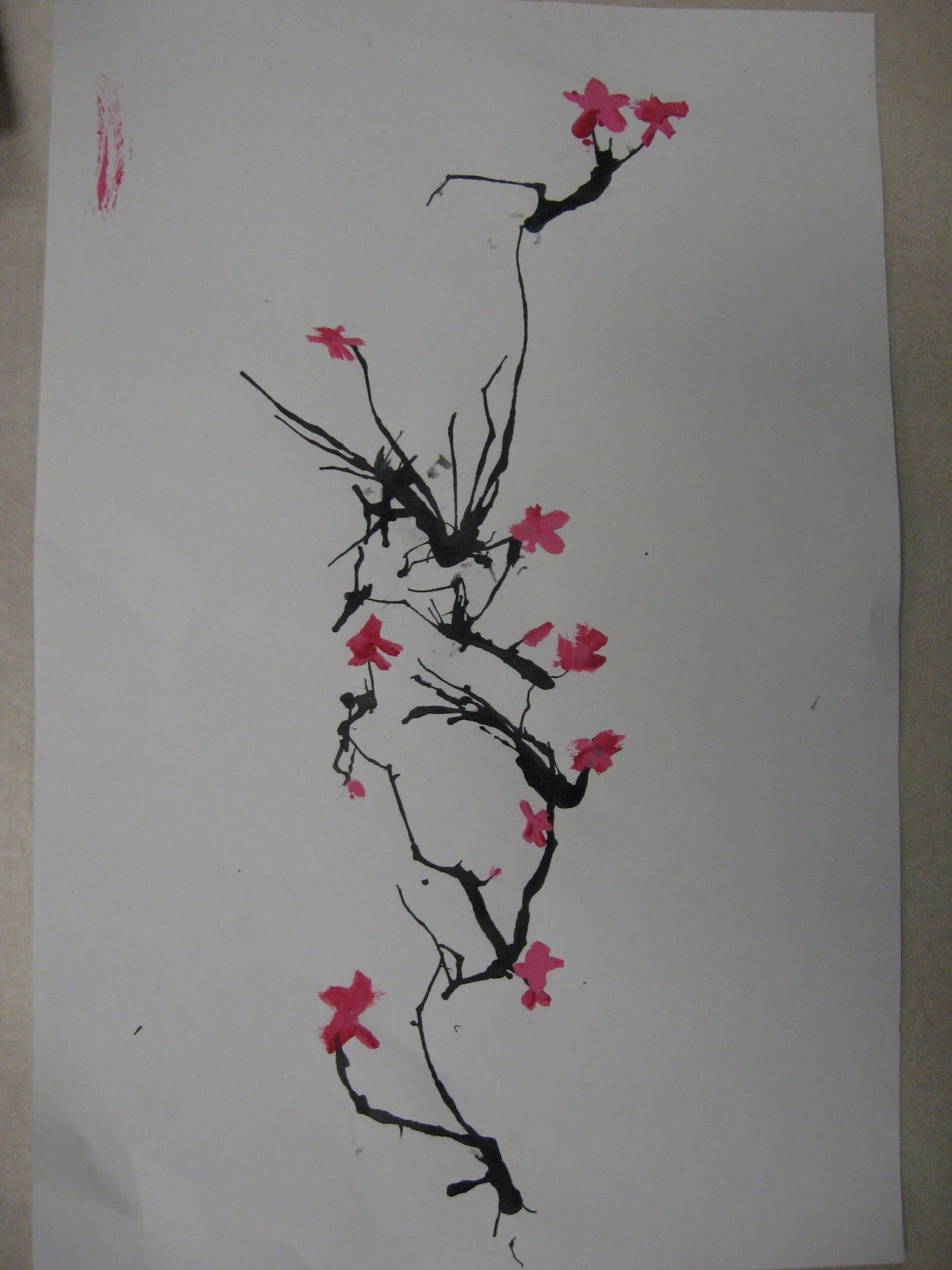 Miss Young's Art Room: 3rd Grade Japanese Cherry Blossom Trees