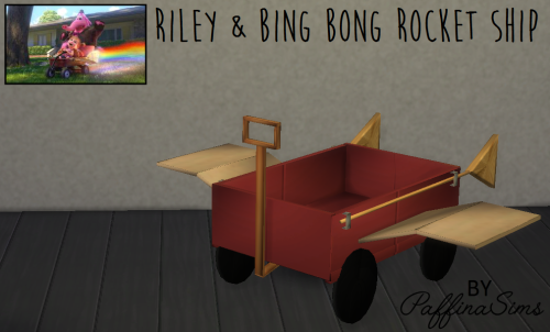 My Sims 4 Blog: Riley & Bing Bong Rocket Ship by PaffinaSims
