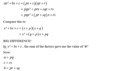 Bulldogs Math minds: Factors - Factorising trinomials