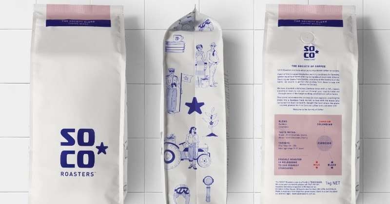 SoCo Roasters on Packaging of the World - Creative Package Design Gallery