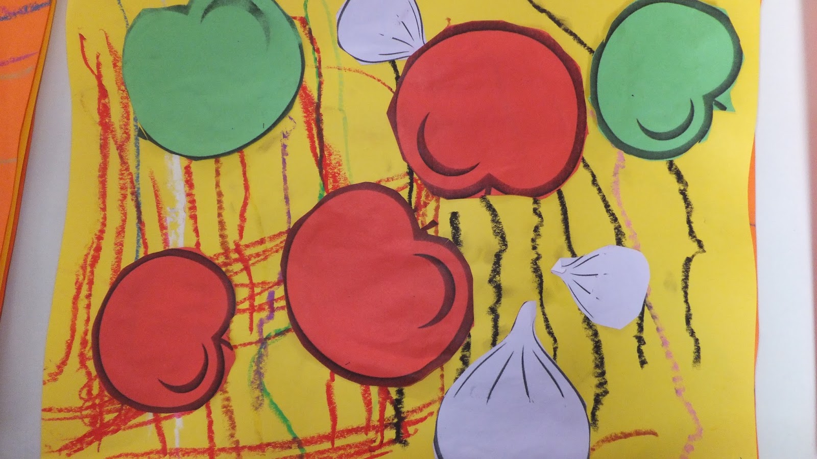 Fruits d'automne - composition TPS PS - découpage GS d'après Collage et ...