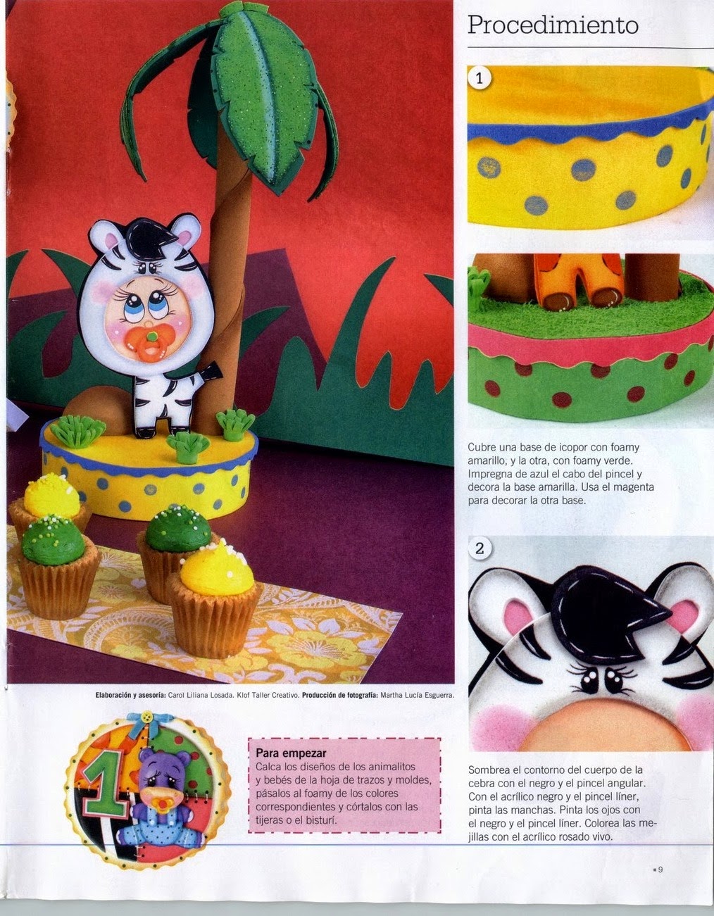 Como hacer un pastel en foamy | Revistas de manualidades Gratis