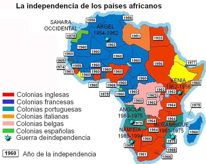 ¡QUÉ DE HISTORIA!: Mapas sobre el colonialismo en África