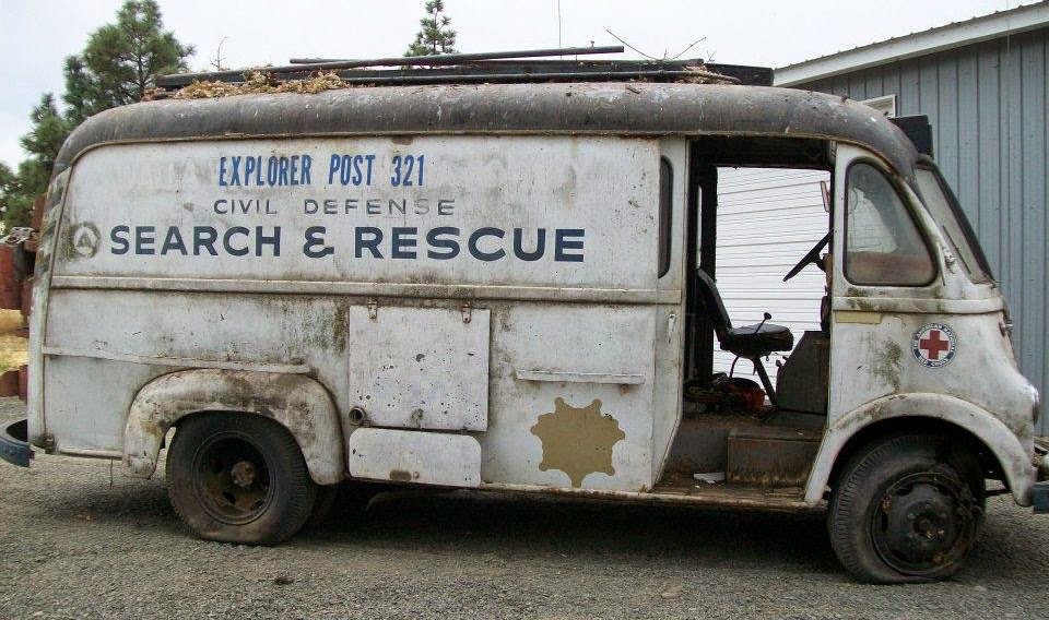 Just A Car Guy: a cool old Civil Defense IH Metro van gets a 2nd chance ...