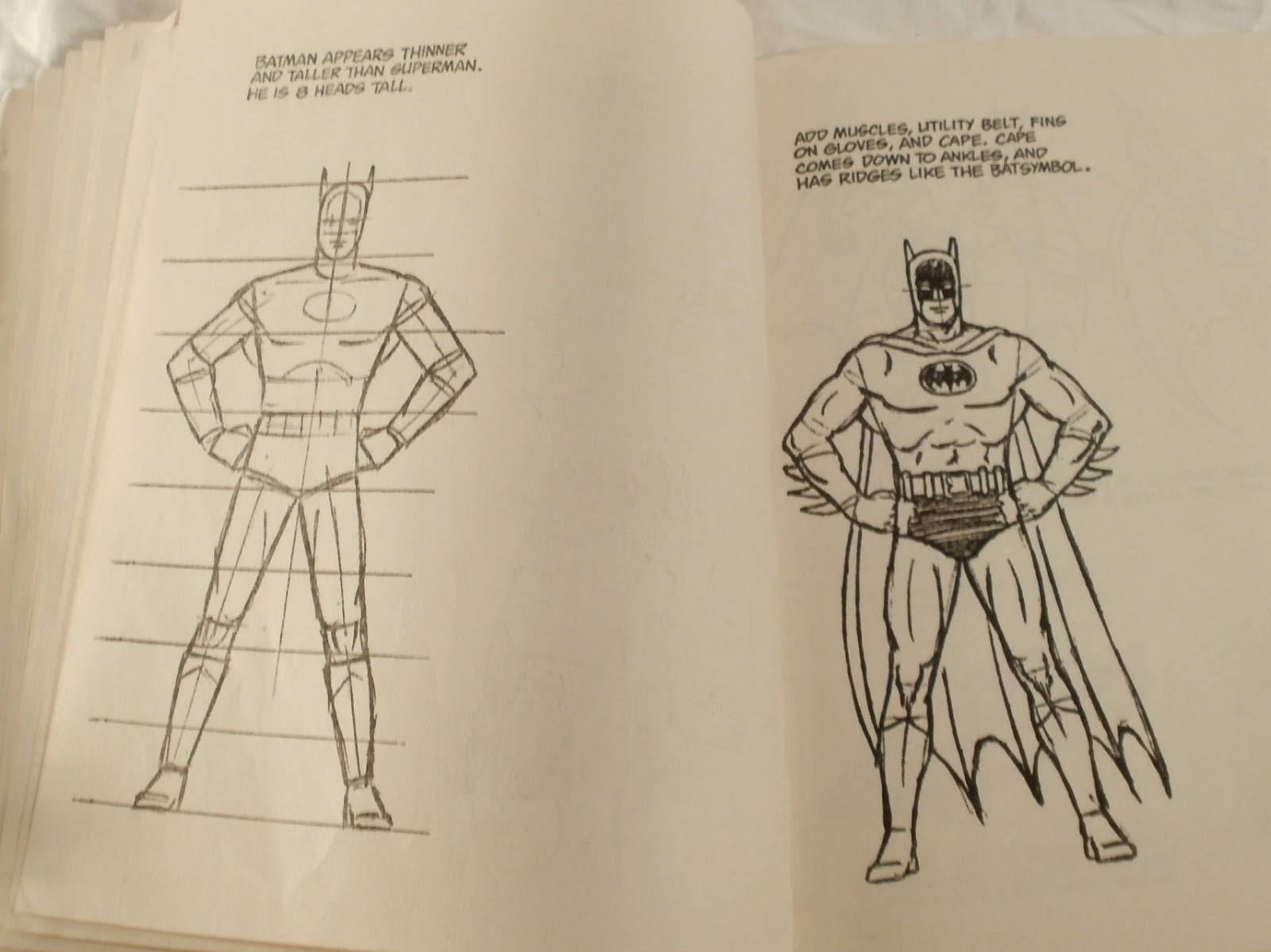 Mixed-Up Monster Club: Batman - Vintage 1983 "How To Draw Super Heroes ...