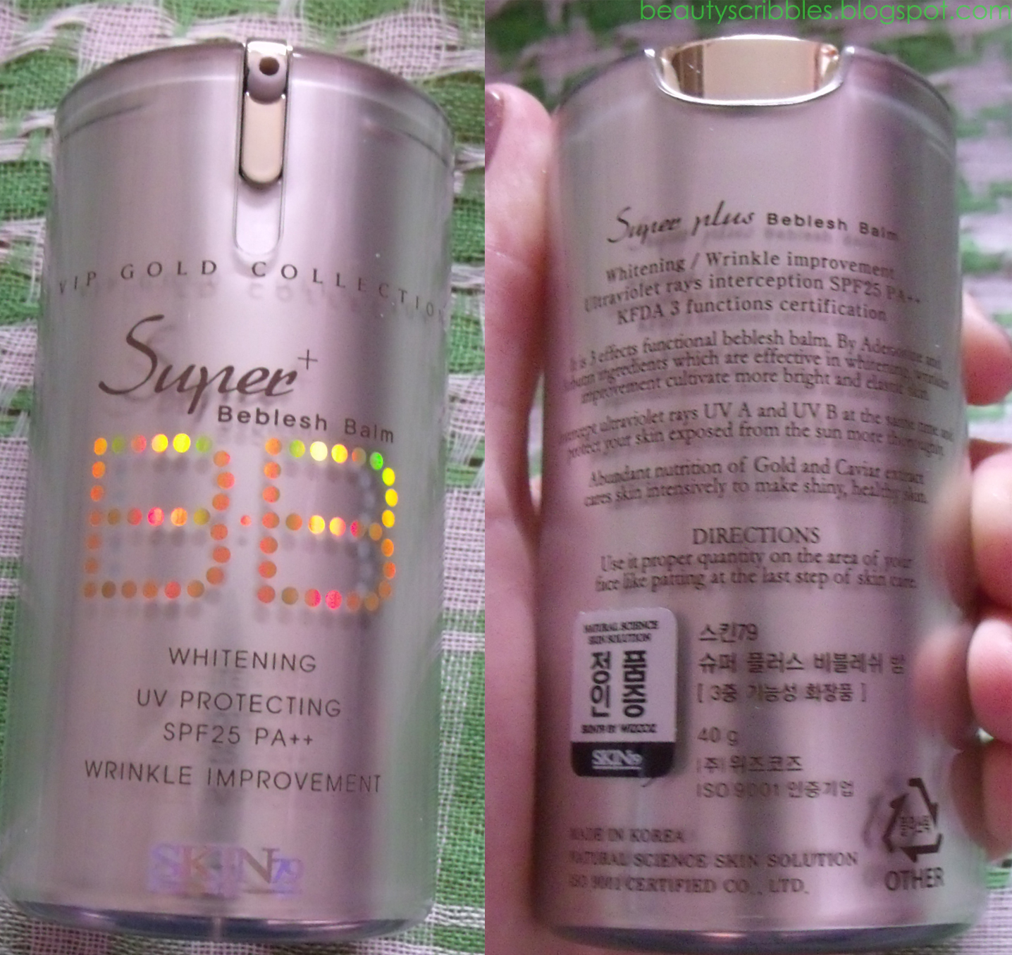 Beauty scribbles: BB Cream Swatches & Review: SKIN79 and Missha