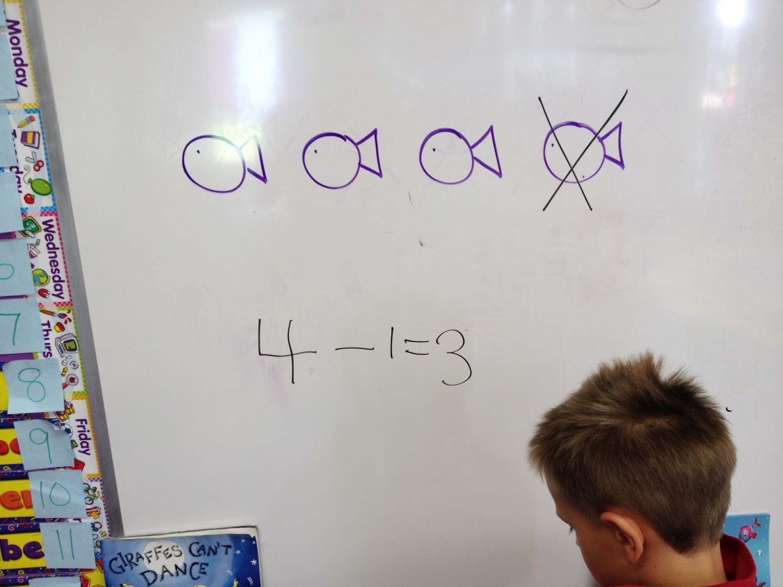 Subtraction With Drawings - Apples & ABC's