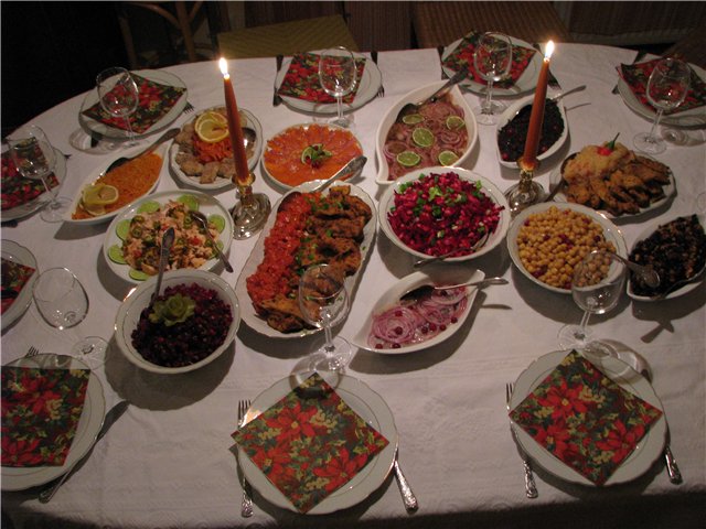 Ceia de Natal lituana - kučios