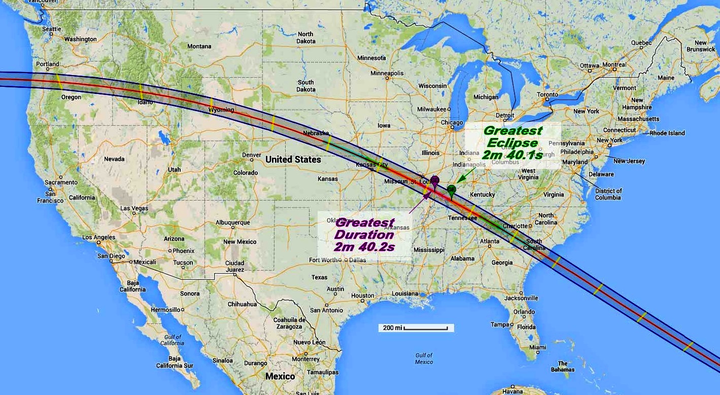 Solar Eclipse 2017 Map Kansas