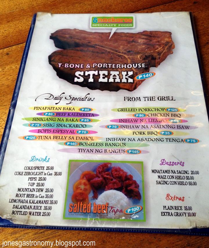 Jones' Gastronomy: Cheap Steak for the Cheapskate: Snackaroo!