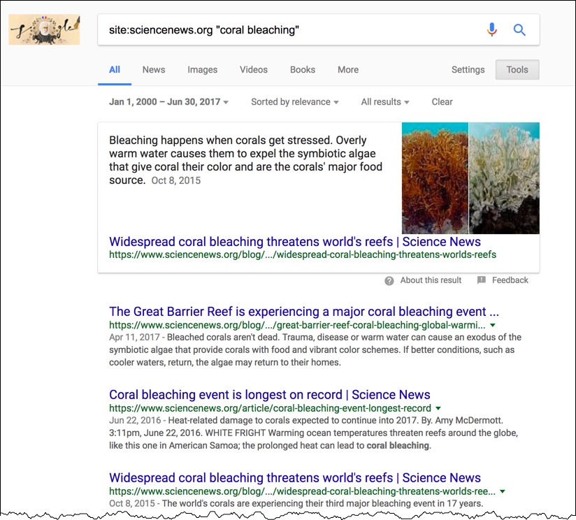 SearchReSearch: How to sort Google search results by date