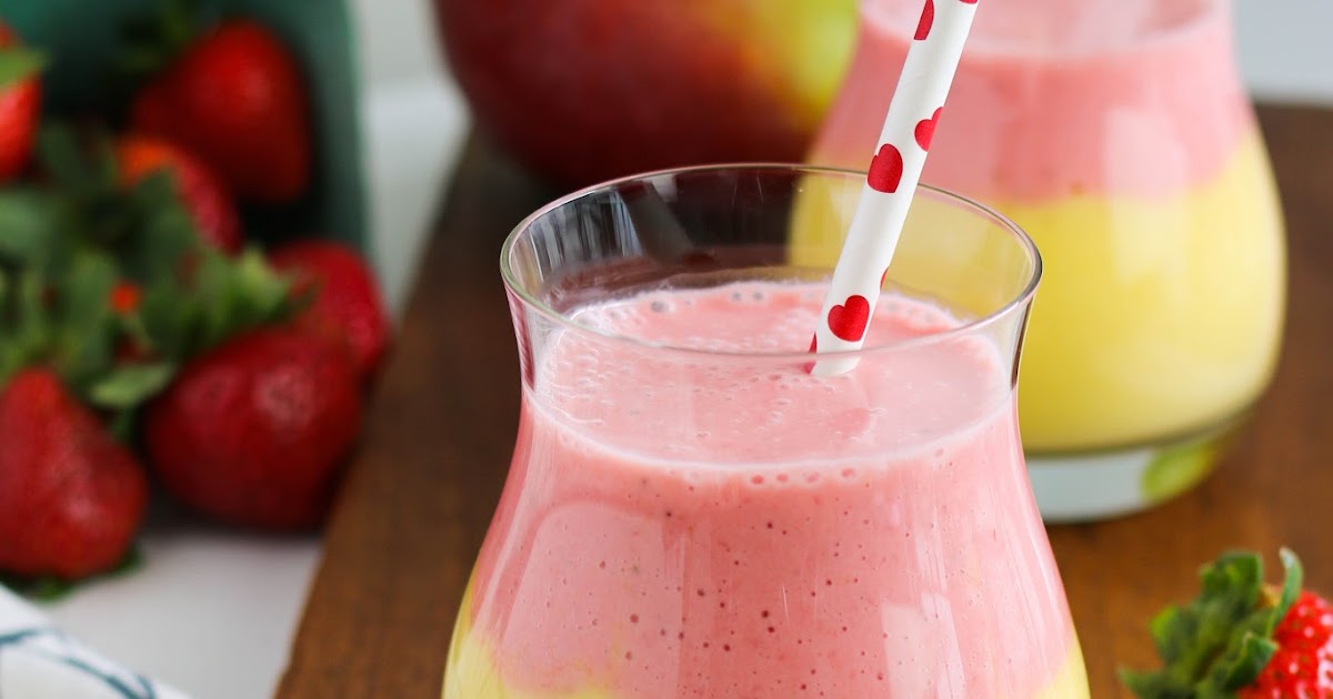 Ginger Rose: Mango & Strawberry Layered Lassi