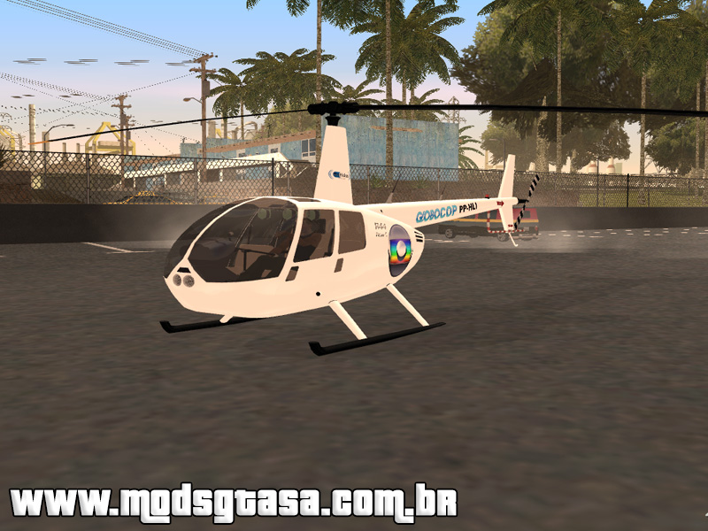 Mods GTA San Andreas: Helicoptero R44 raven II GLOBOCOP