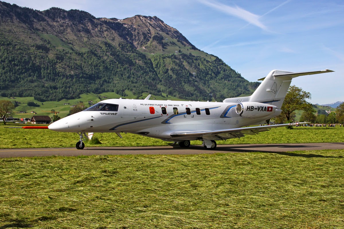 Planes and Trains - Planes 2015: HB-VXA / Pilatus PC-24 / Pilatus ...