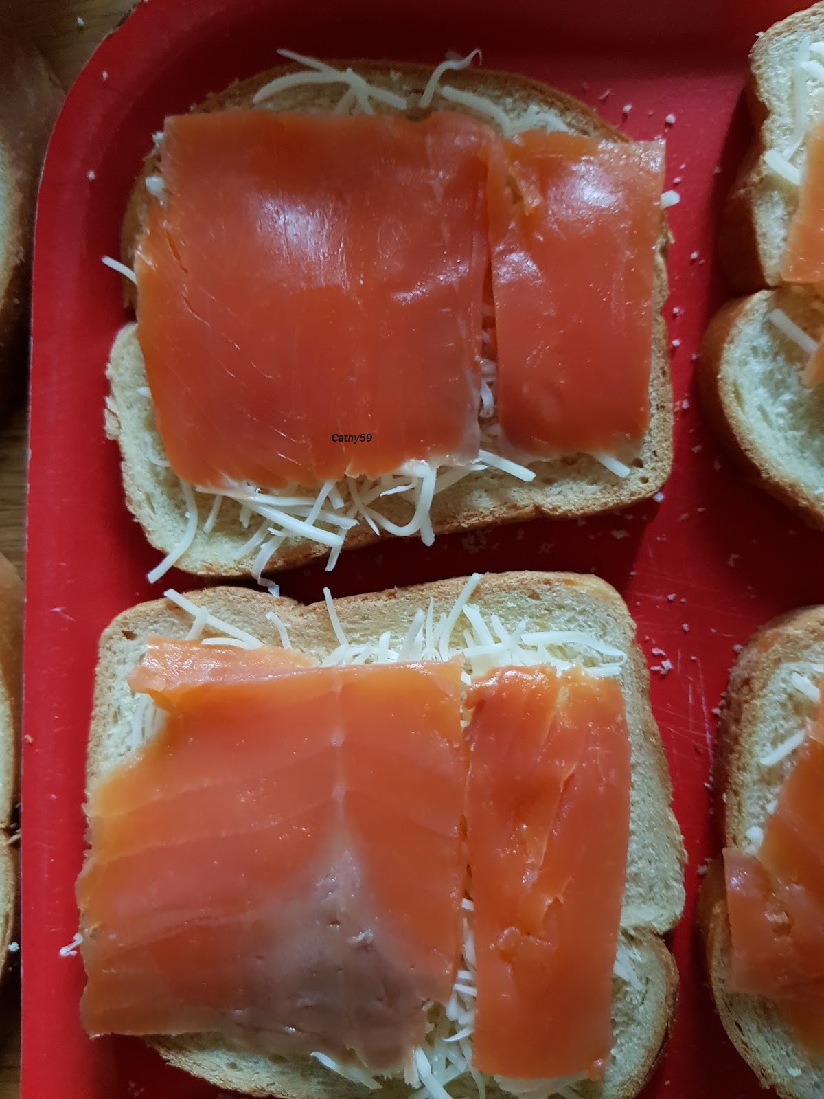Les passions de Cathy: Croque monsieur au saumon