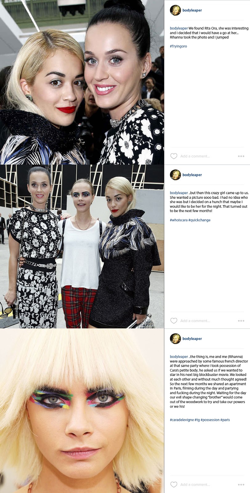 Magpie's TG captions: 2018