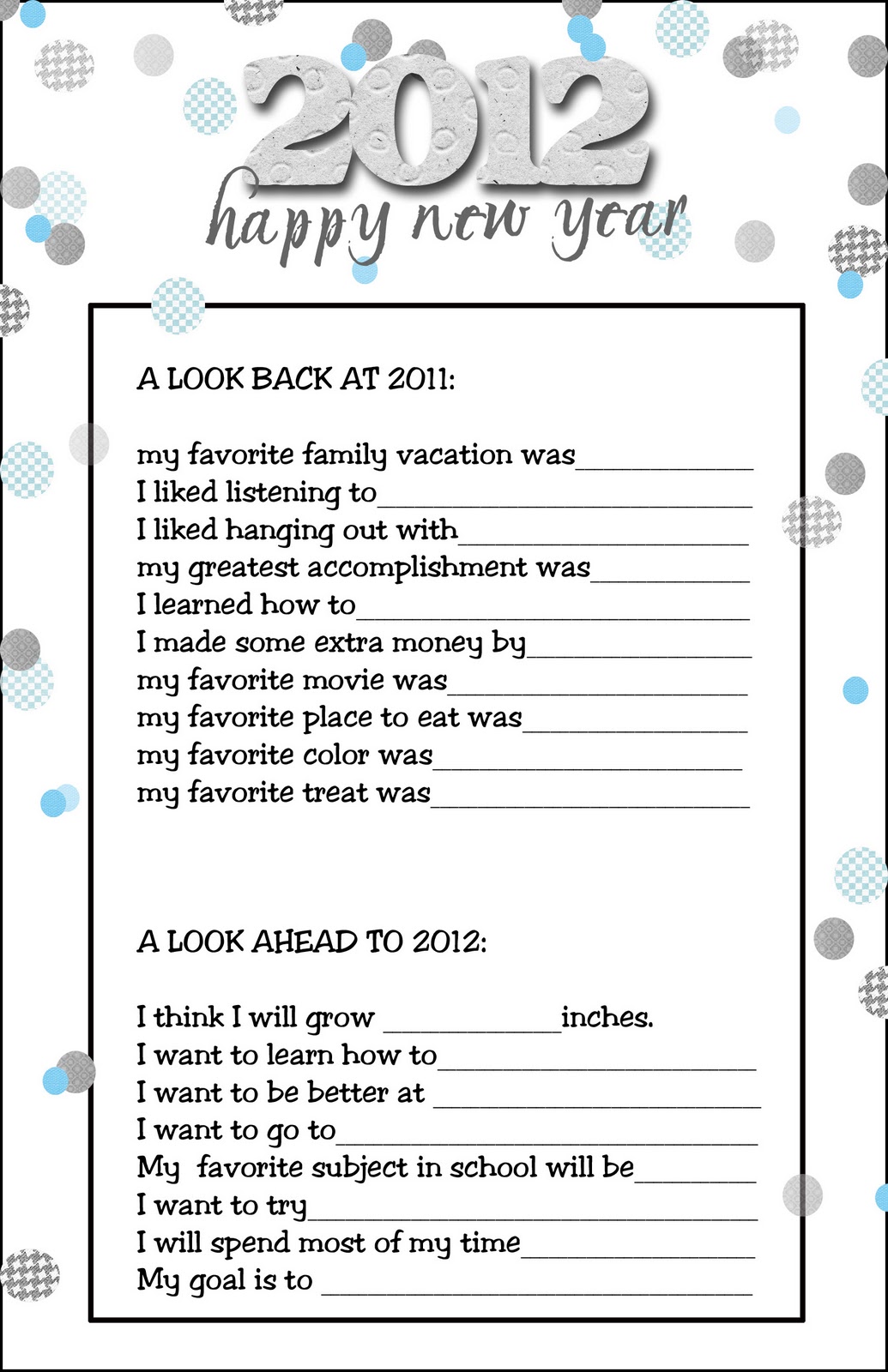 like a pretty petunia: Goodies for the New Year