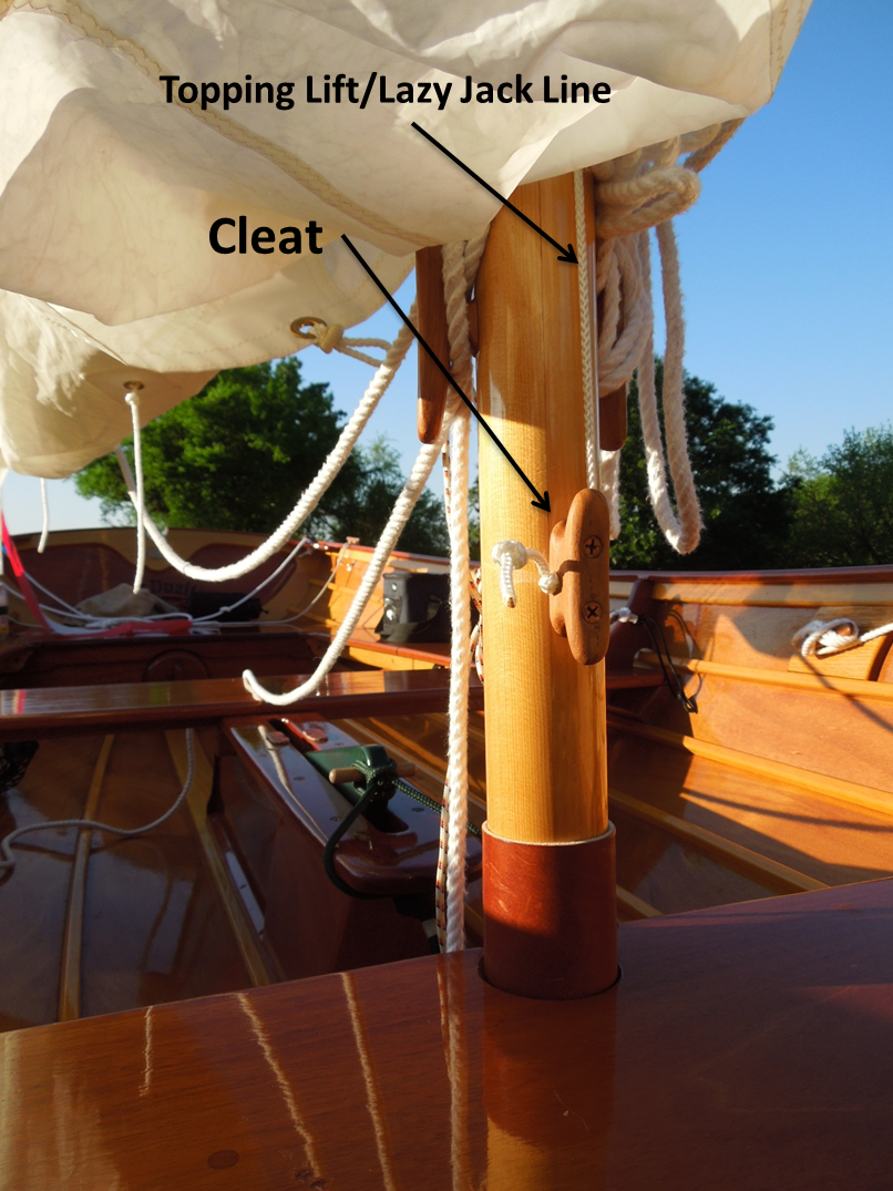 Penobscot 14: 13. Reefing and Topping Lift/Lazy Jack