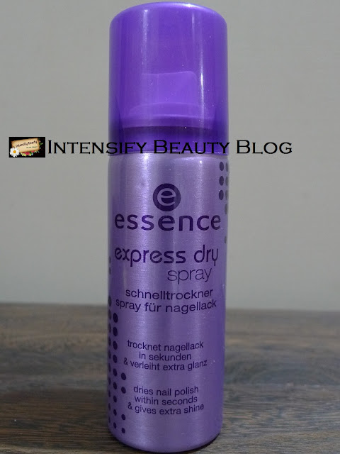 Quick dry your nail colors with Essence Express Dry Spray - Myra Voices!