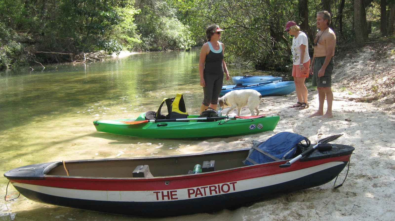 Kayak and canoe, we put in: Magnolia River, Foley, AL