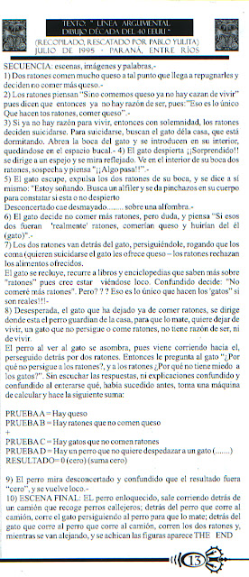 Relación y Vínculo: Texto: "Linea argumental dibujo década del 40 EEUU ...