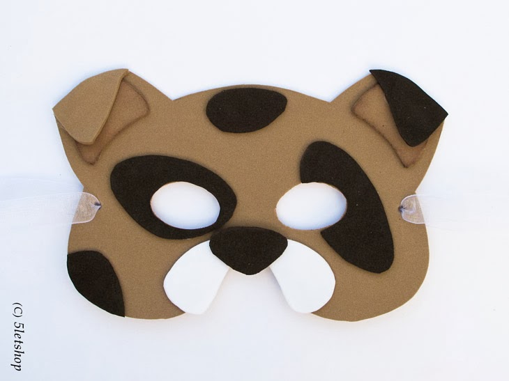 5letshop: Foltos kutyus álarc