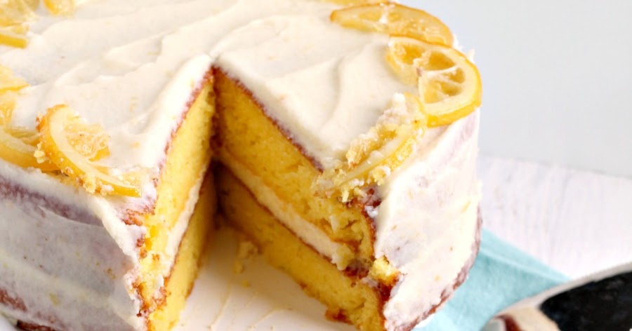 Frugal Foodie Mama: Lemon Layer Cake with Lemon Curd Buttercream