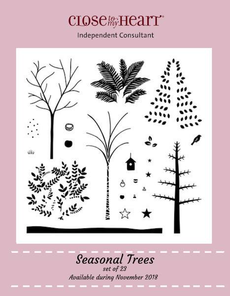November Stamp of the Month - Seasonal Trees