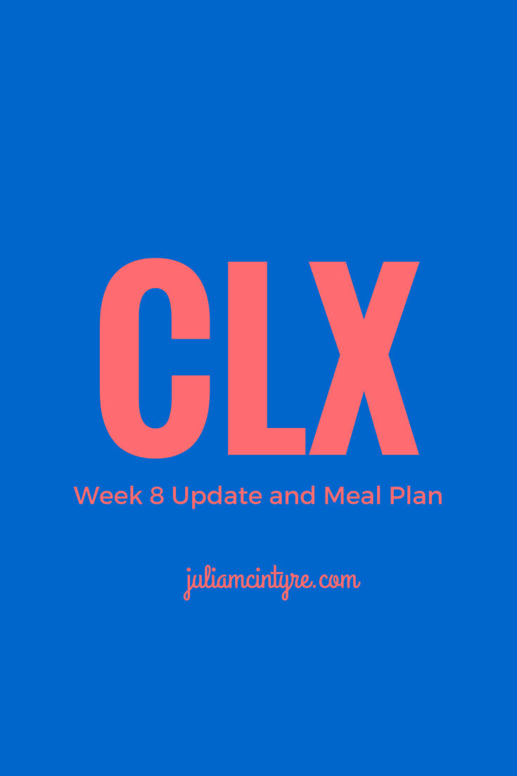 Fierce Mind & Body: CLX Week 8 Update and Meal Plan