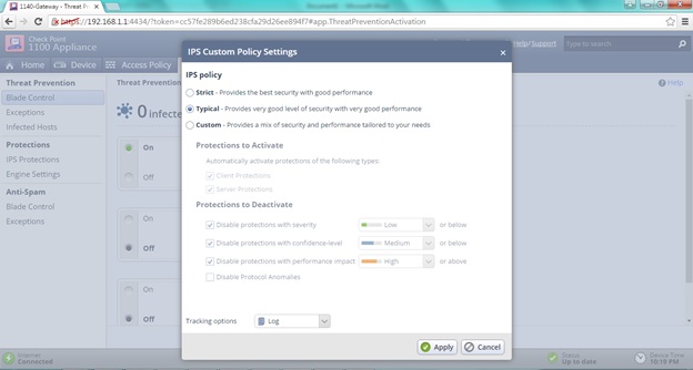 My Check Point CCSA Journal: Check Point 1140 IPS, Anti-Bot, Anti-Virus