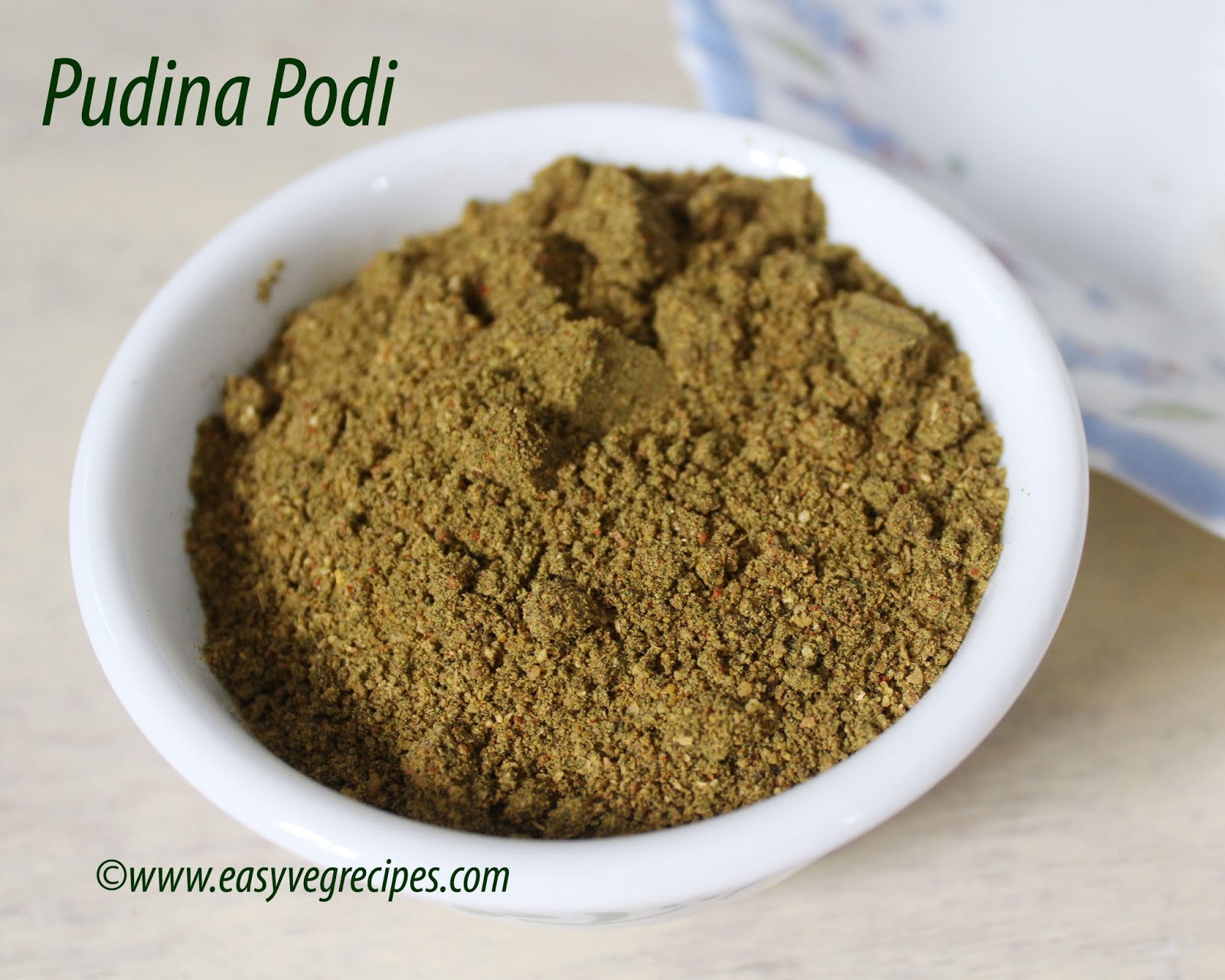Pudina Powder Recipe -- How to make Pudina Powder - E.A.T. easyvegrecipes