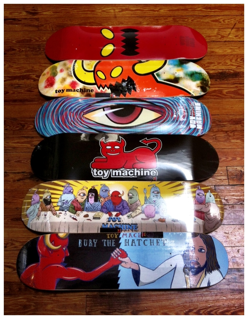 RELIEF SKATE SUPPLY: NEW TOY MACHINE DECKS