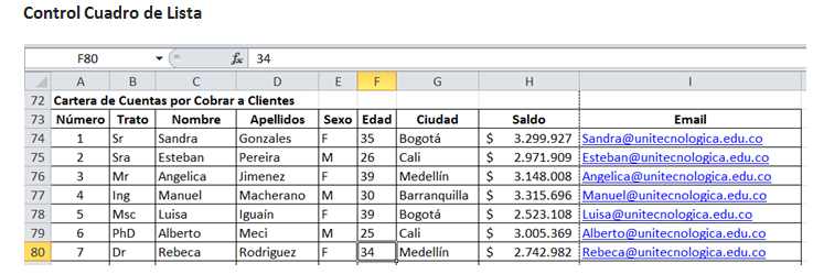 CONTROLES DE FORMULARIOS EN EXCEL Y SUS PROPIEDADES