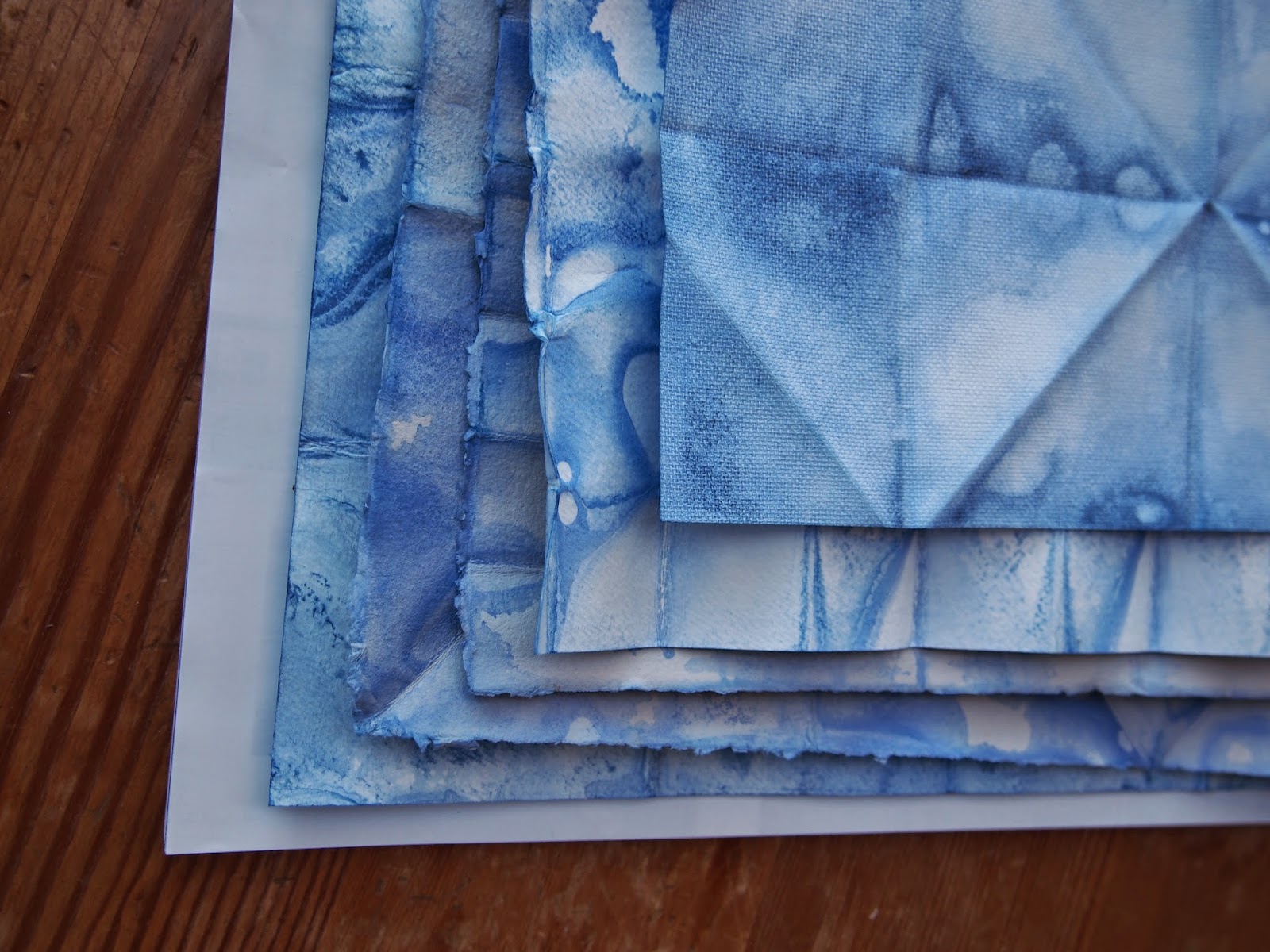 Anastasia Drawing & Dreaming: Shibori techniques on paper....