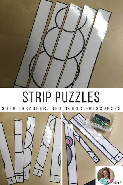 Classroom Freebies Too: Strip Puzzles