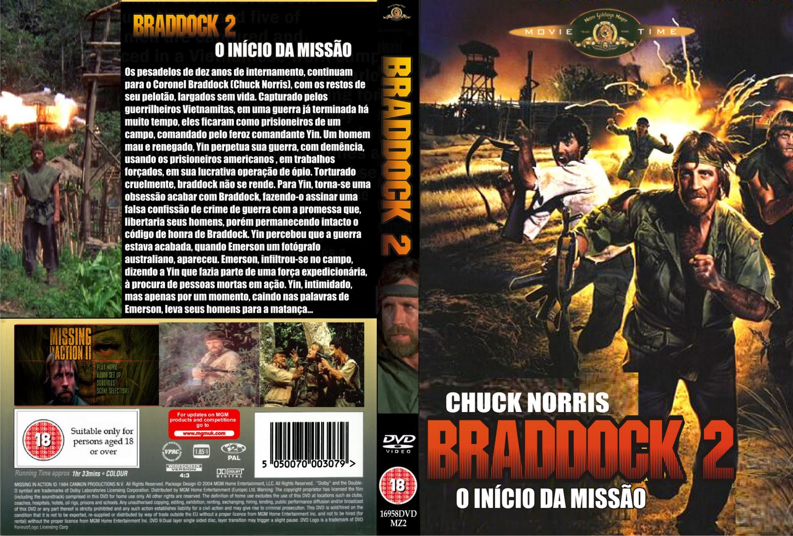 MAXIMUSS CAPAS: BRADDOCK 2 - O INICIO DA MISSÃO (Missing in Action 2 ...