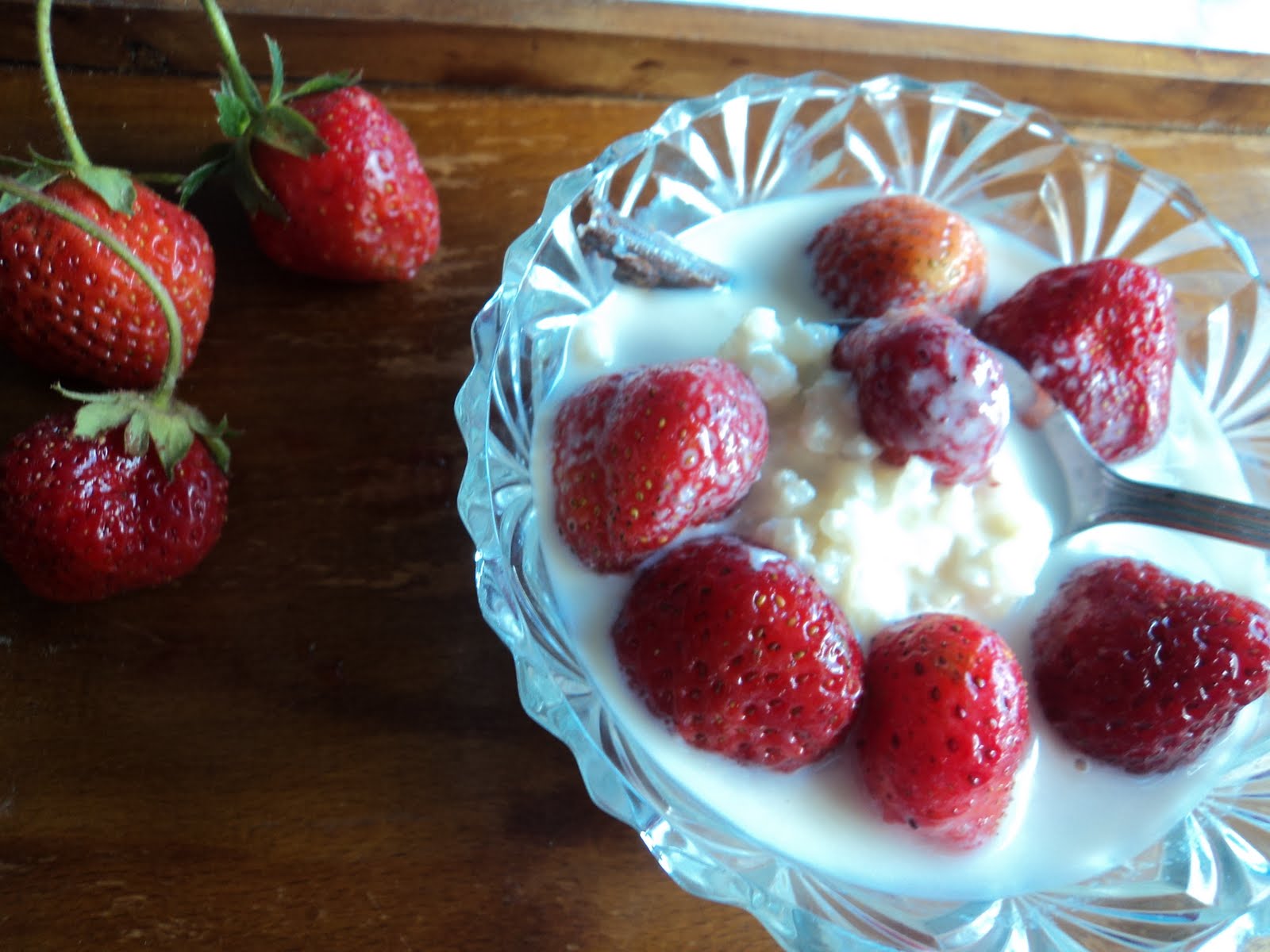 blogmiren: Fresas con leche y arroz