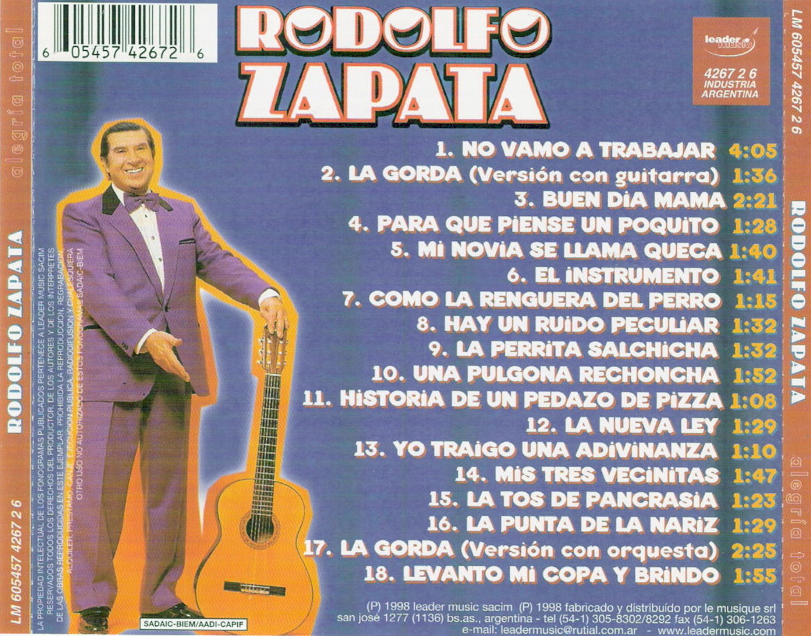 RODOLFO ZAPATA - ALEGRIA TOTAL - 1998 - Omar Longhi