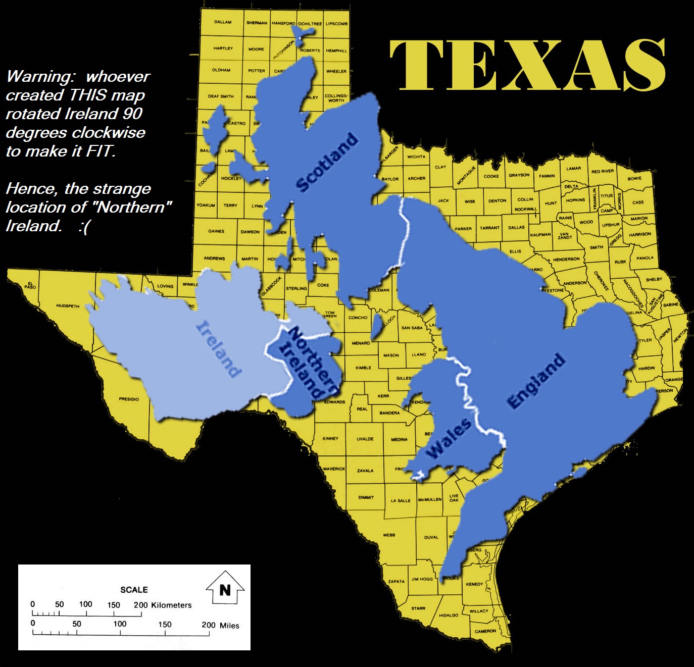 Paul In Houston: A Matter of Scale - UK vs Texas ...