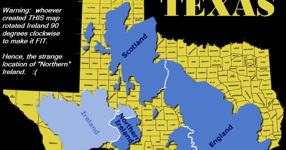 Paul In Houston: A Matter of Scale - UK vs Texas ...