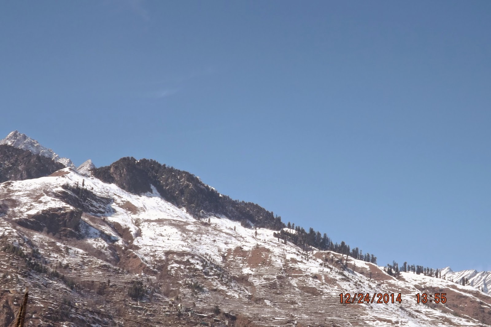 Solang Valley as seen on 24th December 2014