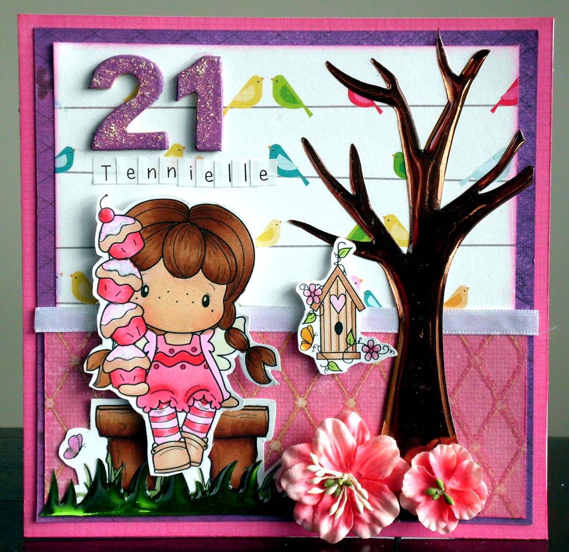 Lucy loves scrapping: 21st Birthday card