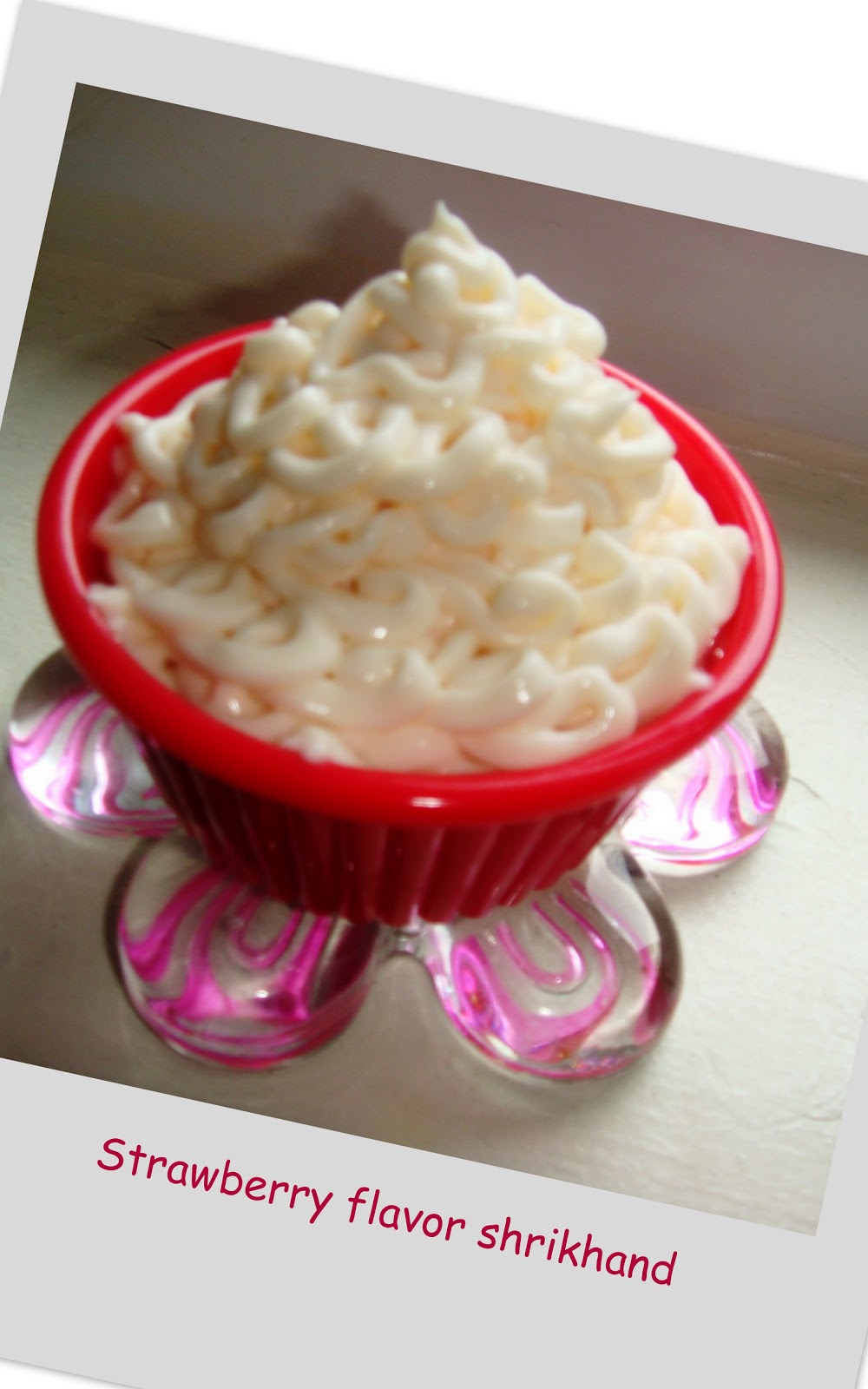 Zaiqa-e-hind: Strawberry flavored shrikhand