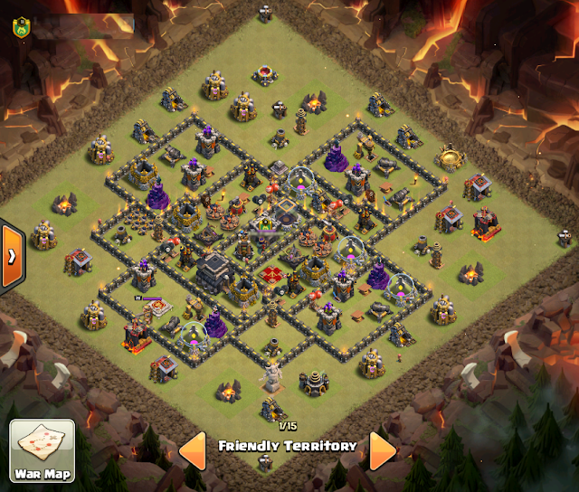 Town Hall 9 Unbeatable War Base Layouts Dec updates 2017/18 - Mj,s ...