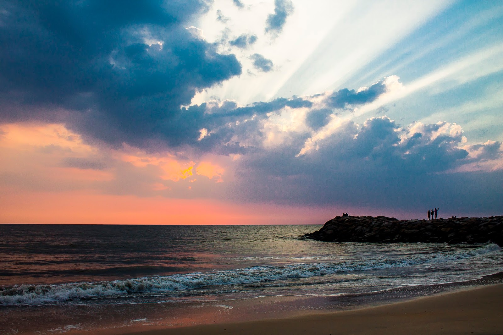 The map hopper: Postcards from Kerala : Sunset at Kozhikode