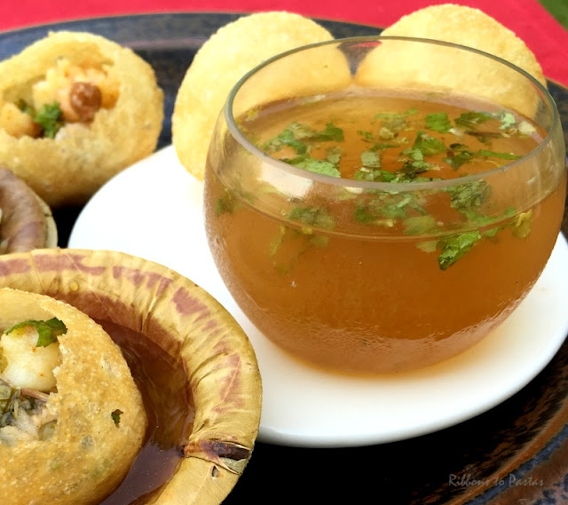Puchka / Paani Poori from Kolkatta - Ribbons to Pastas