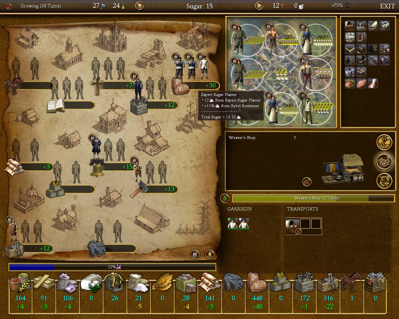 The Best Games Ever: Civilization 4 Colonization - Rum Colony Screenshot